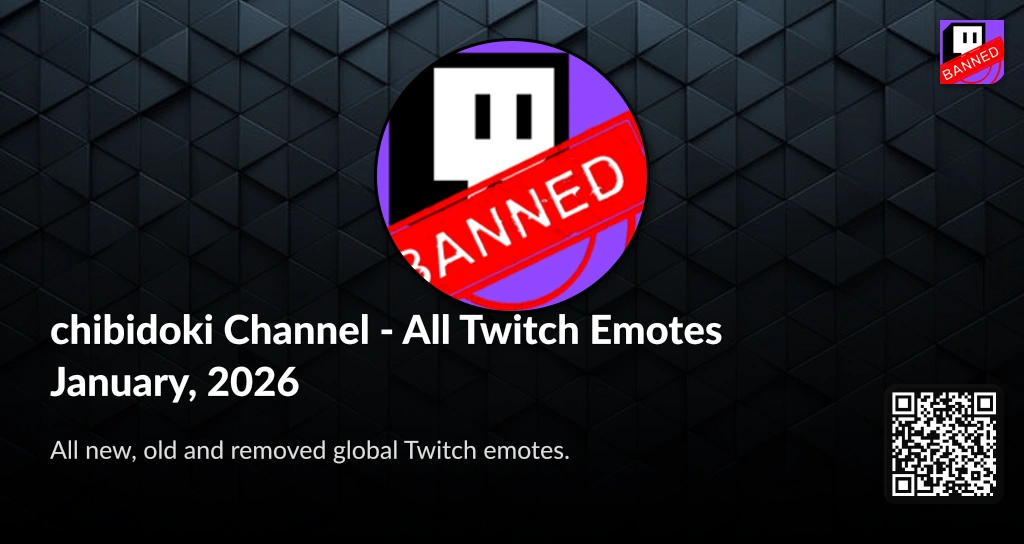 chibidoki Channel - Twitch Emotes August, 2025 • BetterBanned